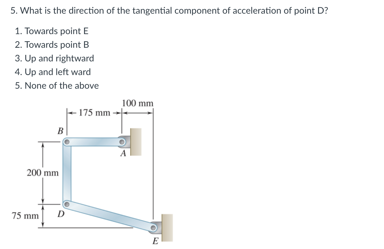 Solved 5. What is the direction of the tangential component | Chegg.com