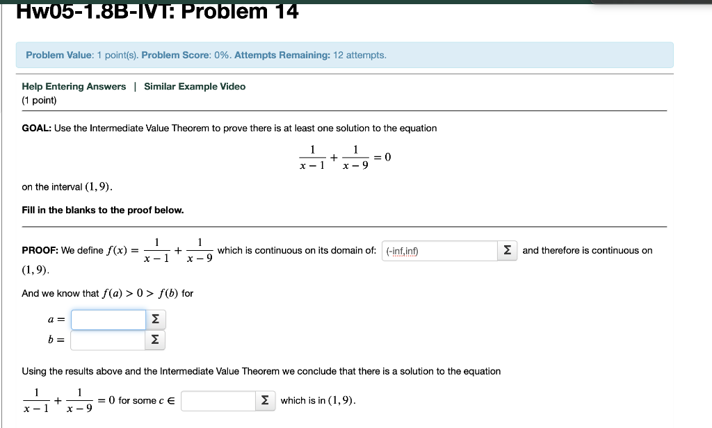 Solved Hw04-1.8A-Continuity: Problem 12 Problem Value: 1 | Chegg.com