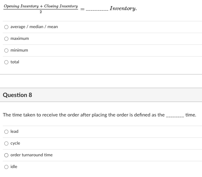 Solved Opening Inventory + Closing Inventory 2 Il Inventory. | Chegg.com