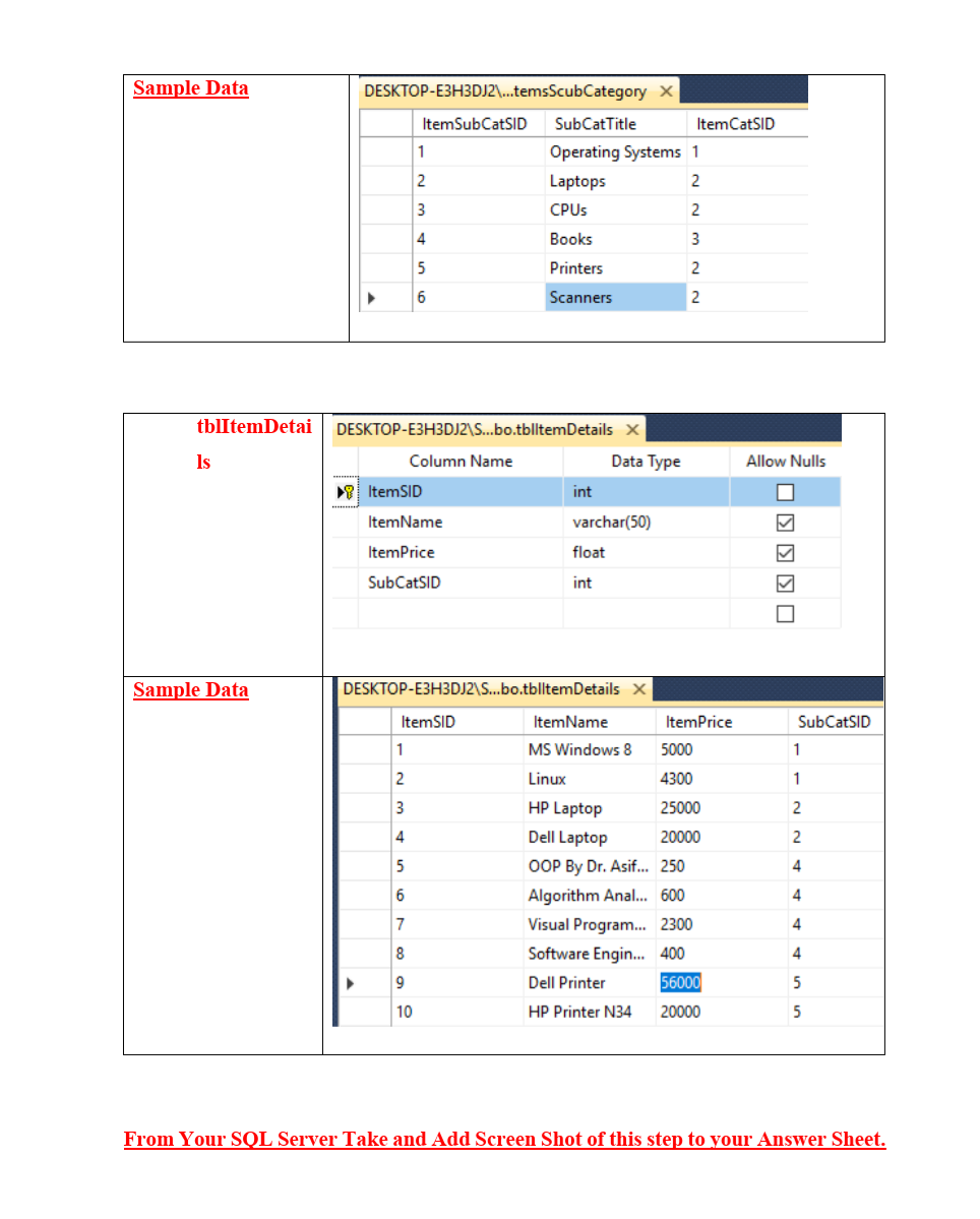 Solved Question No. 1 Perform all the following Steps and | Chegg.com