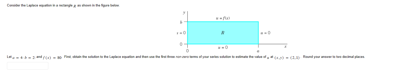 Solved Consider the Laplace equation in a rectangle R as | Chegg.com