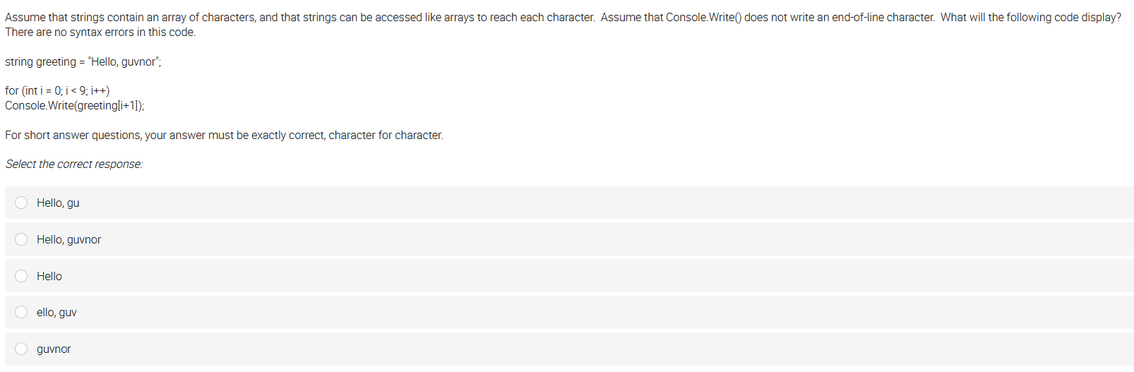 Solved There are no syntax errors in this code. string | Chegg.com