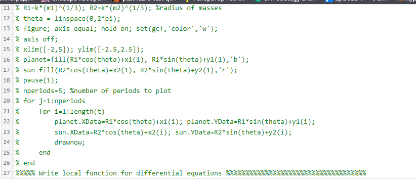 Solved Two-Body Problem My Soluti By solving a system of | Chegg.com
