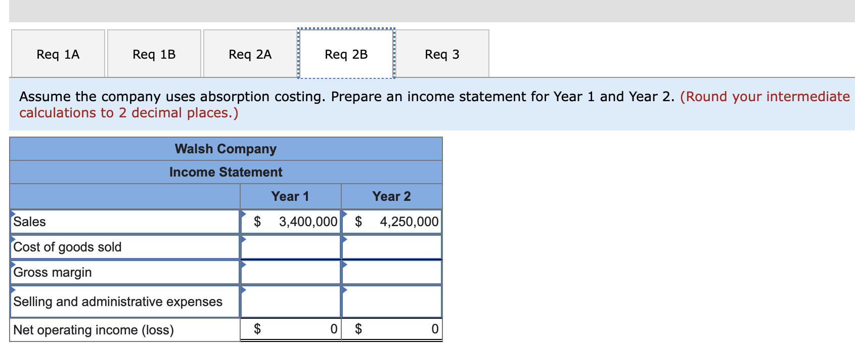 Solved Exercise 7-9 Variable and Absorption Costing Unit | Chegg.com