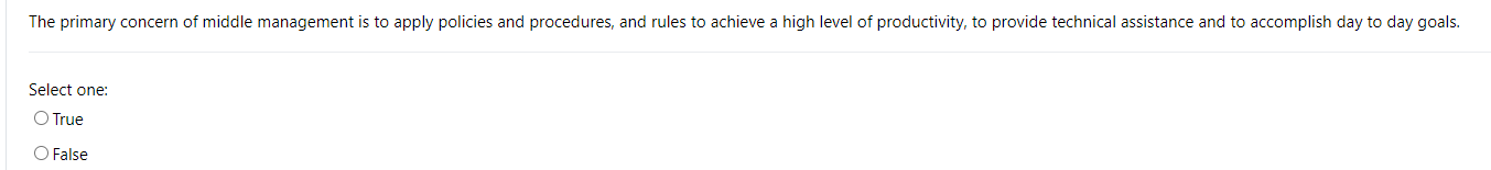 Solved Select one: True False | Chegg.com