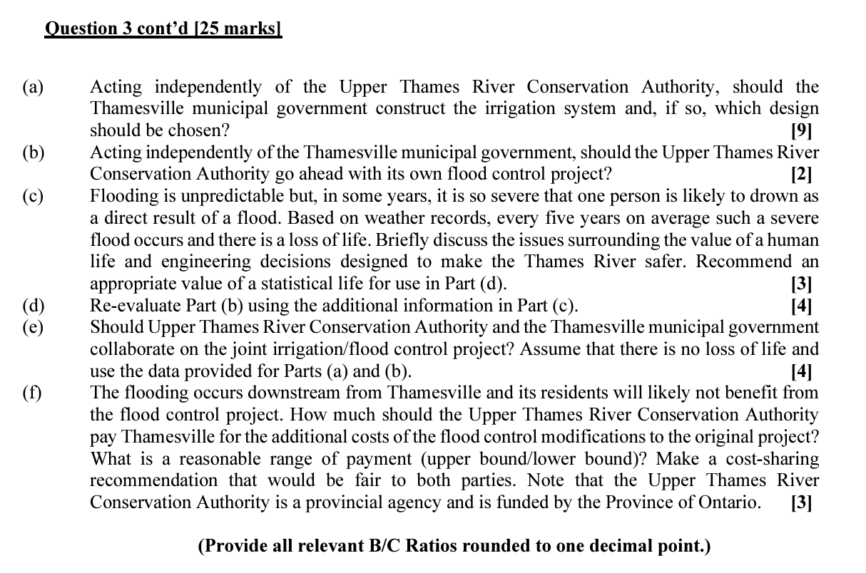 Solved The Upper Thames River Conservation Authority (UTRCA) | Chegg.com