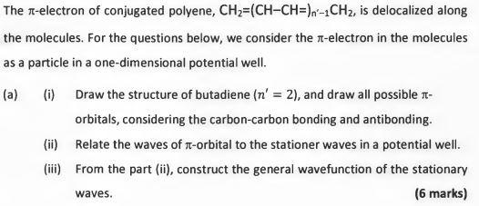 Solved The π-electron of conjugated polyene, | Chegg.com