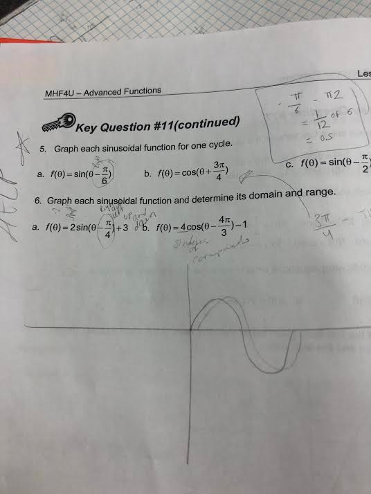 Solved Les MHF4U-Advanced Functions Key Question #11 | Chegg.com