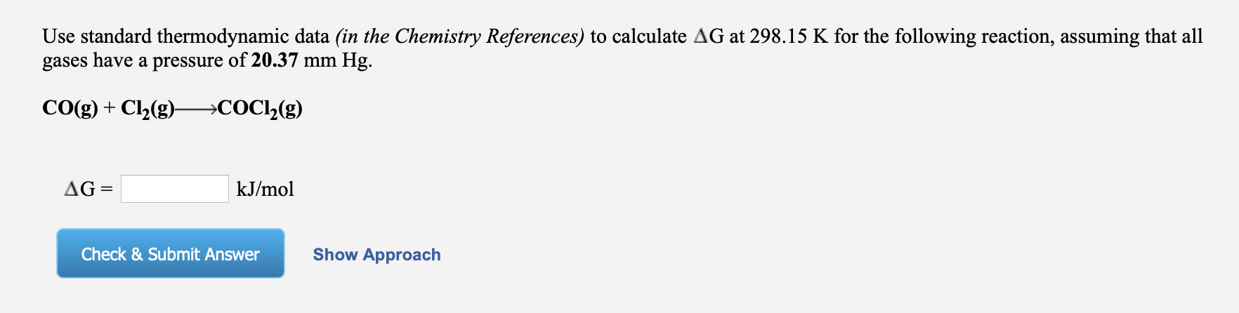 Solved Use standard thermodynamic data (in the Chemistry | Chegg.com