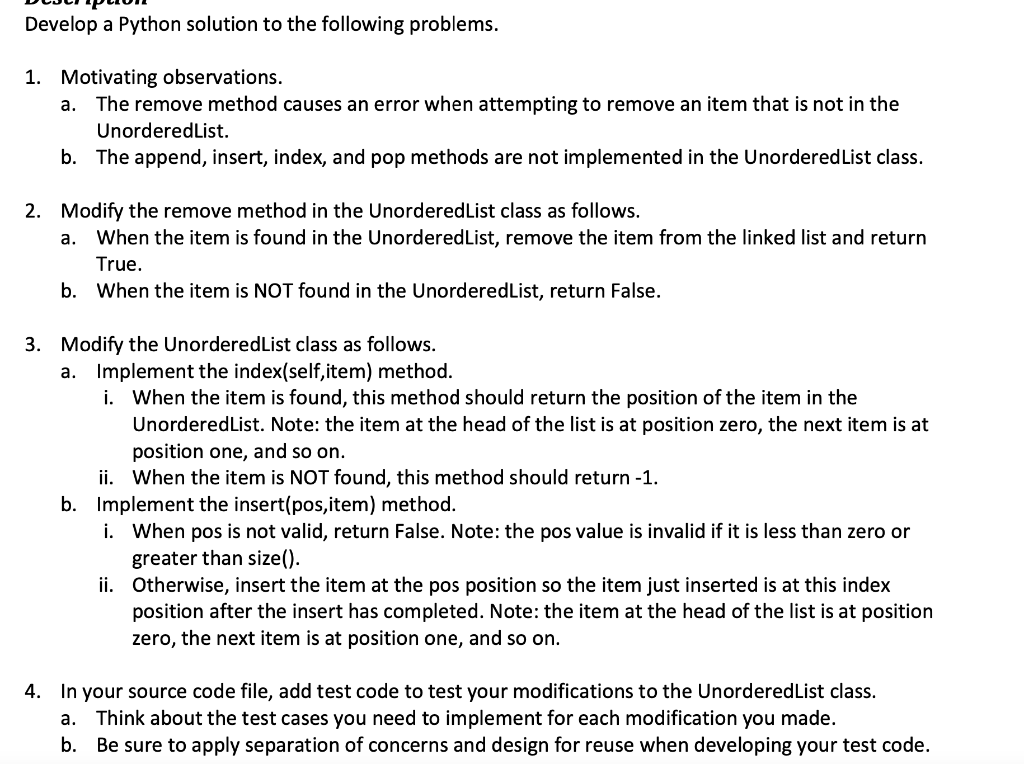 Solved Develop a Python solution to the following problems. | Chegg.com