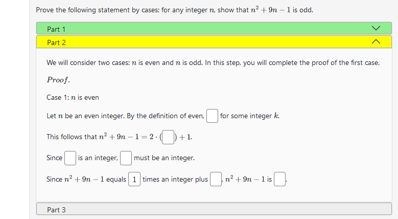 Solved Prove the following statement by cases: for any | Chegg.com