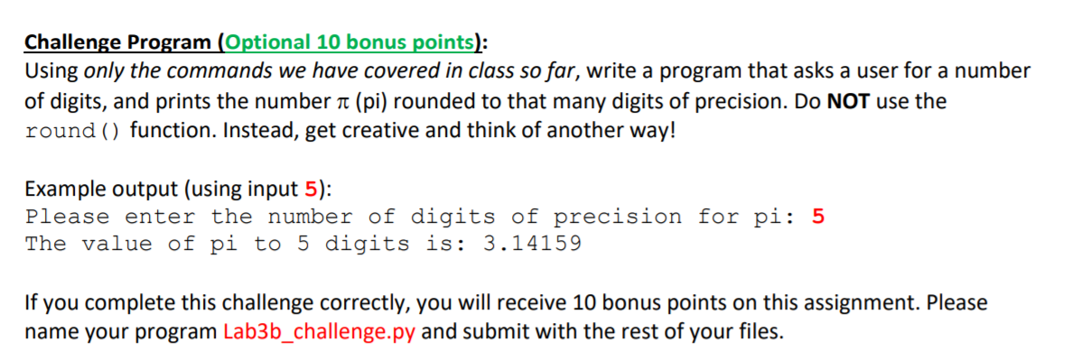 Solved Challenge Program (Optional 10 bonus points): Using | Chegg.com