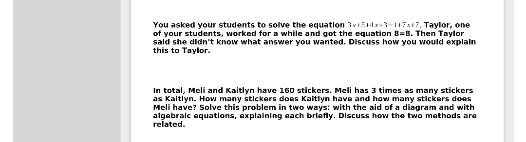 Solved You asked your students to solve the equation | Chegg.com