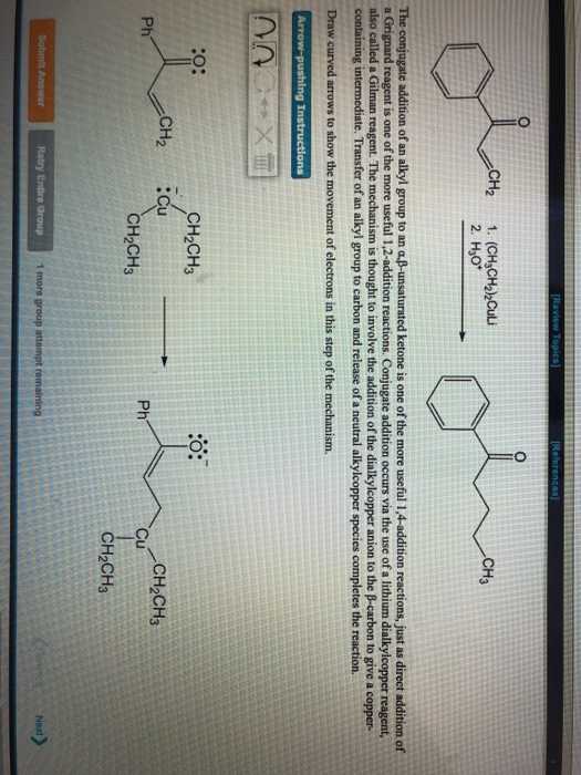 Solved CH3 2. Ho* The conjugate addition of an alkyl group | Chegg.com