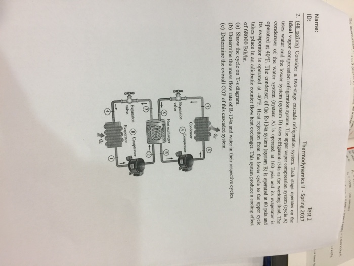 Solved Consider a two-stage cascade refrigeration system. | Chegg.com Solved Consider a two-stage cascade refrigeration system. | Chegg.com