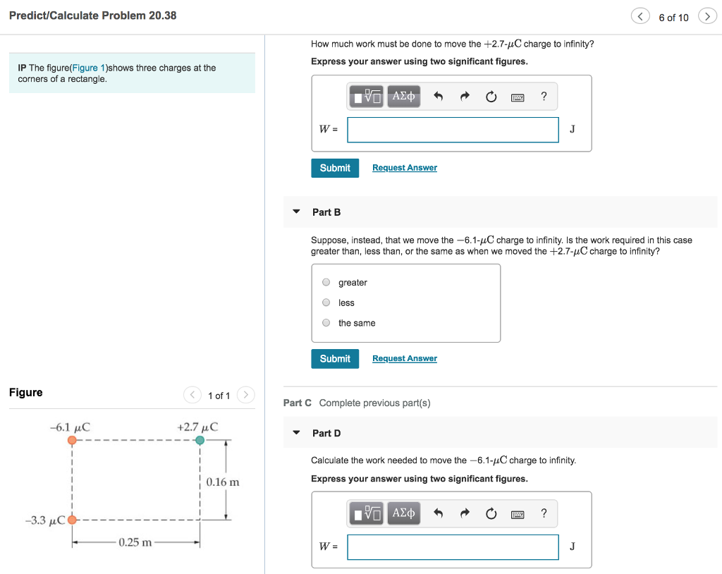 Solved Predict/Calculate Problem 20.38 6 of 10> How much | Chegg.com