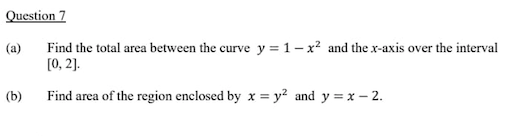Solved (a) Find the total area between the curve y=1−x2 and | Chegg.com
