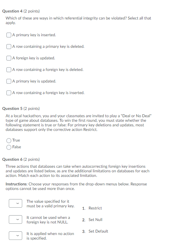Solved Question 4 (2 points) Which of these are ways in | Chegg.com