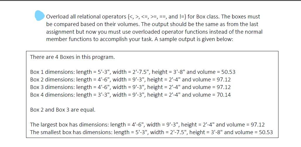 Solved Solve with an explanation in C++, please. The Box | Chegg.com