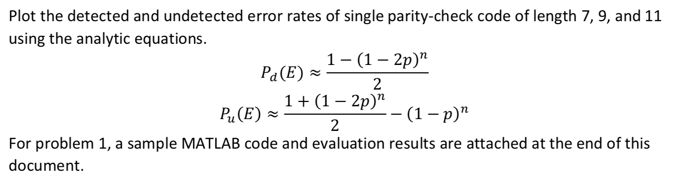 Plot the detected and undetected error rates of | Chegg.com