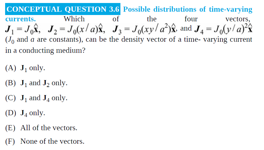 Solved CONCEPTUAL QUESTION 3.6 currents Possible | Chegg.com