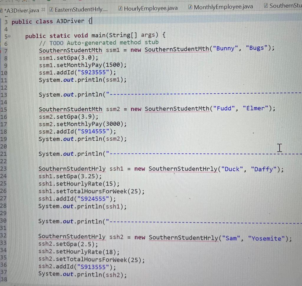Solved JAVA Athletic System The Human Resources department | Chegg.com