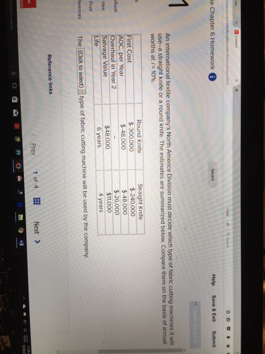 Solved e Chapter 6 Homework Saved Help Save & Exit Submit An | Chegg.com