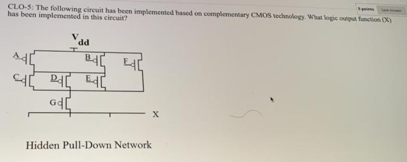 Solved CLO-5: The following circuit has been implemented | Chegg.com