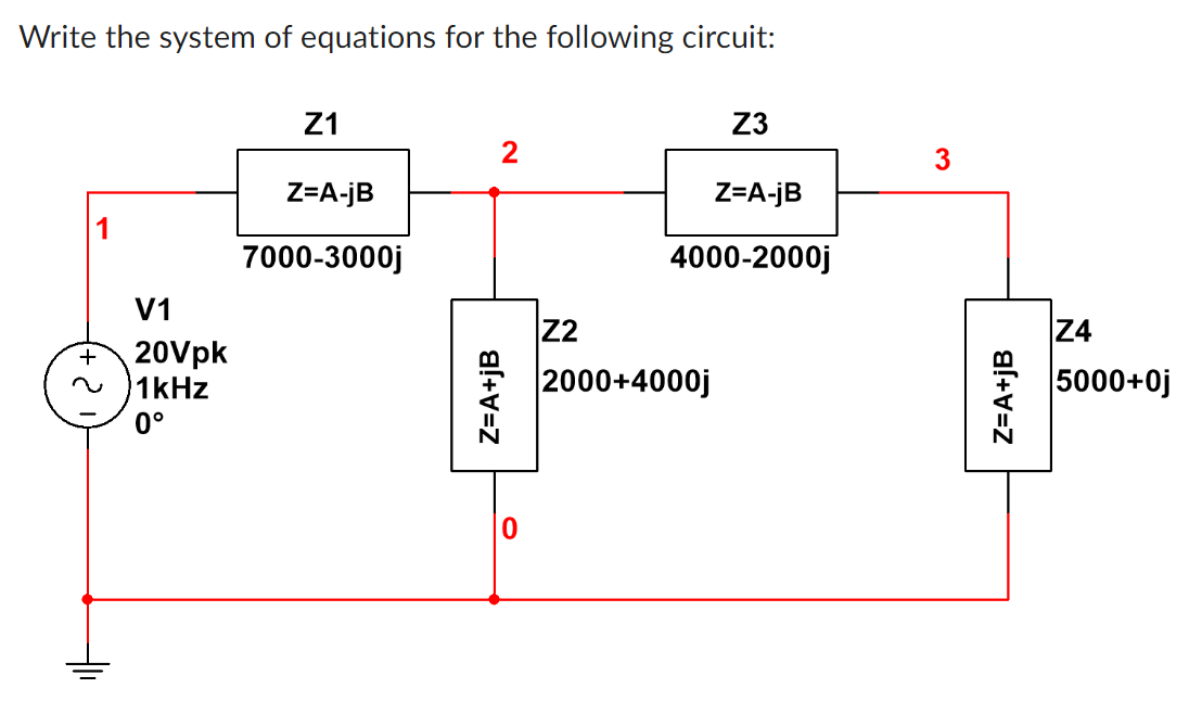 Solved Write the system of equations for the following | Chegg.com