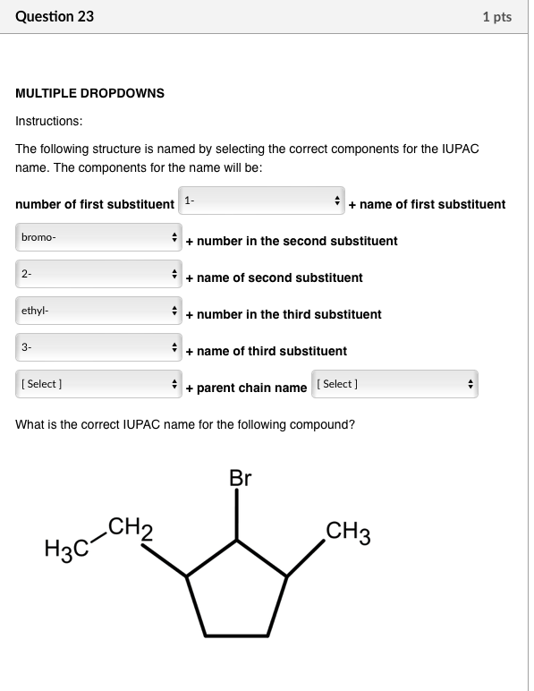 Solved MULTIPLE DROPDOWNS Instructions: The following | Chegg.com