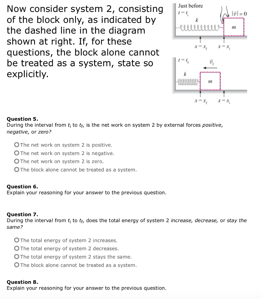 Solved Now consider system 2, consistingore of the block | Chegg.com