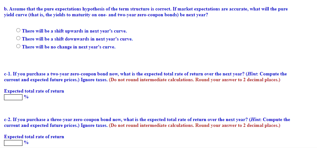 Solved The current yield curve for default-free zero-coupon | Chegg.com