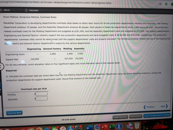 Assignment/takeAssignment Main.do?invokerStake | Chegg.com