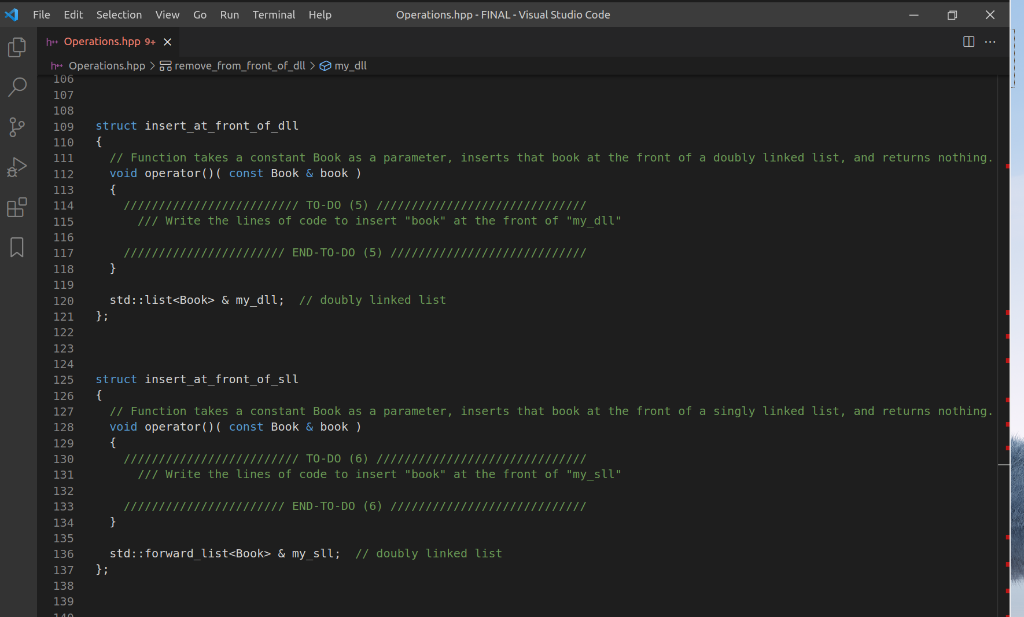 Solved File Edit Selection View Go Run Terminal Help | Chegg.com