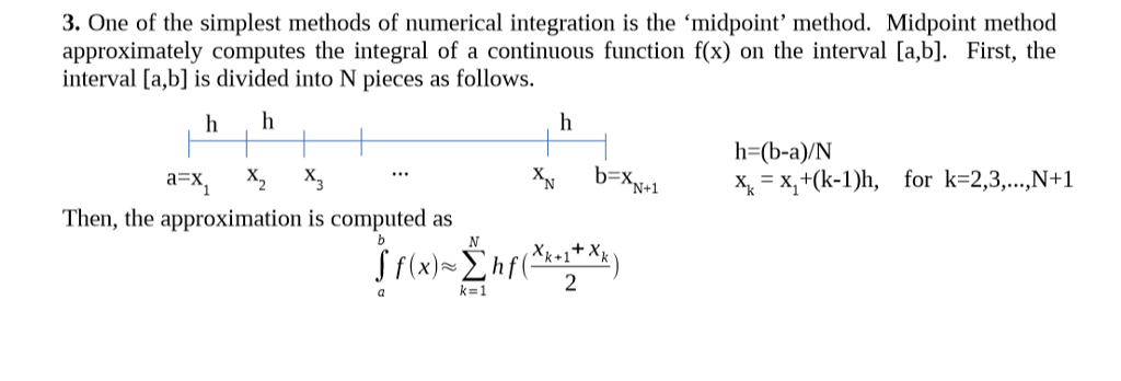 3. One of the simplest methods of numerical | Chegg.com