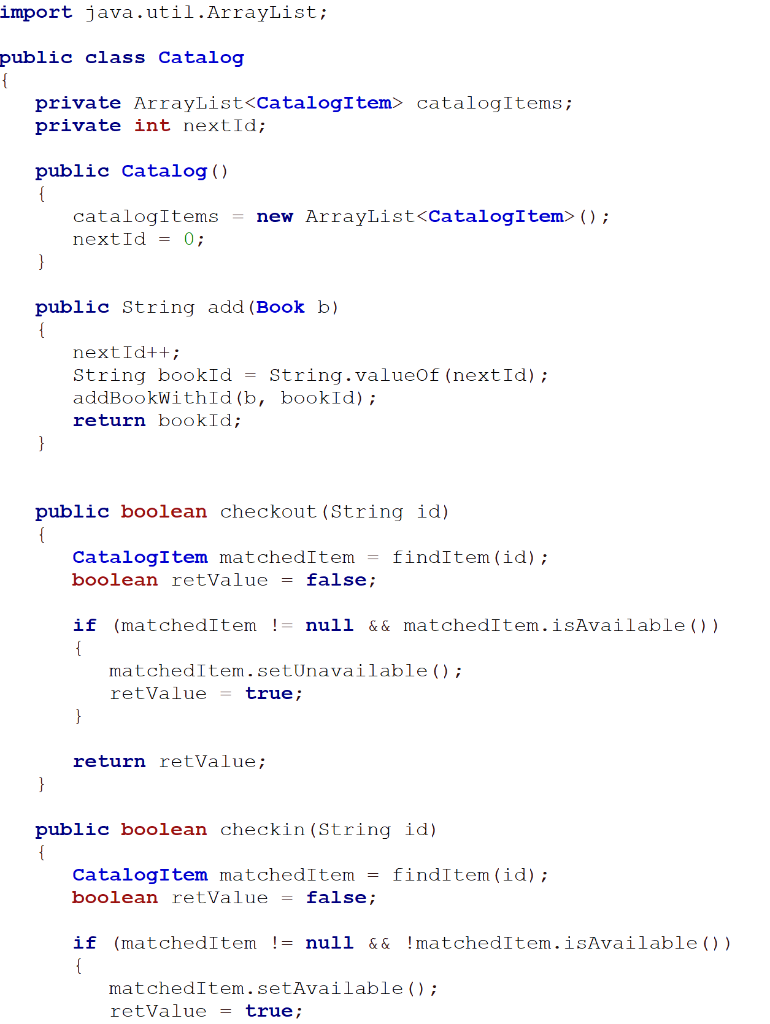 We continue the theme of a book catalog. In the | Chegg.com