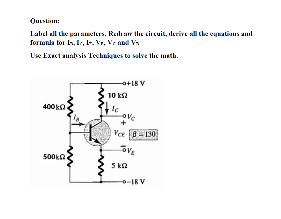 Solved Question: Label all the parameters. Redraw the | Chegg.com