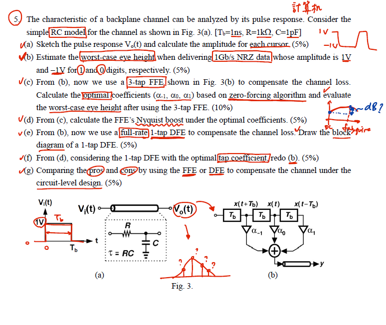 Solved 計算机 5 The characteristic of a backplane channel can | Chegg.com
