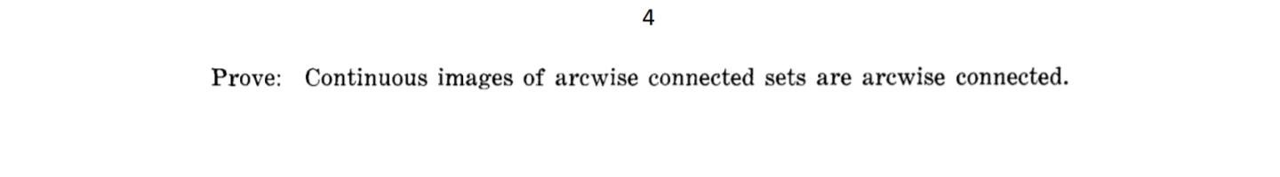 Solved Prove: Continuous images of arcwise connected sets | Chegg.com