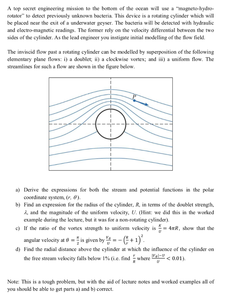 Solved A top secret engineering mission to the bottom of the | Chegg.com