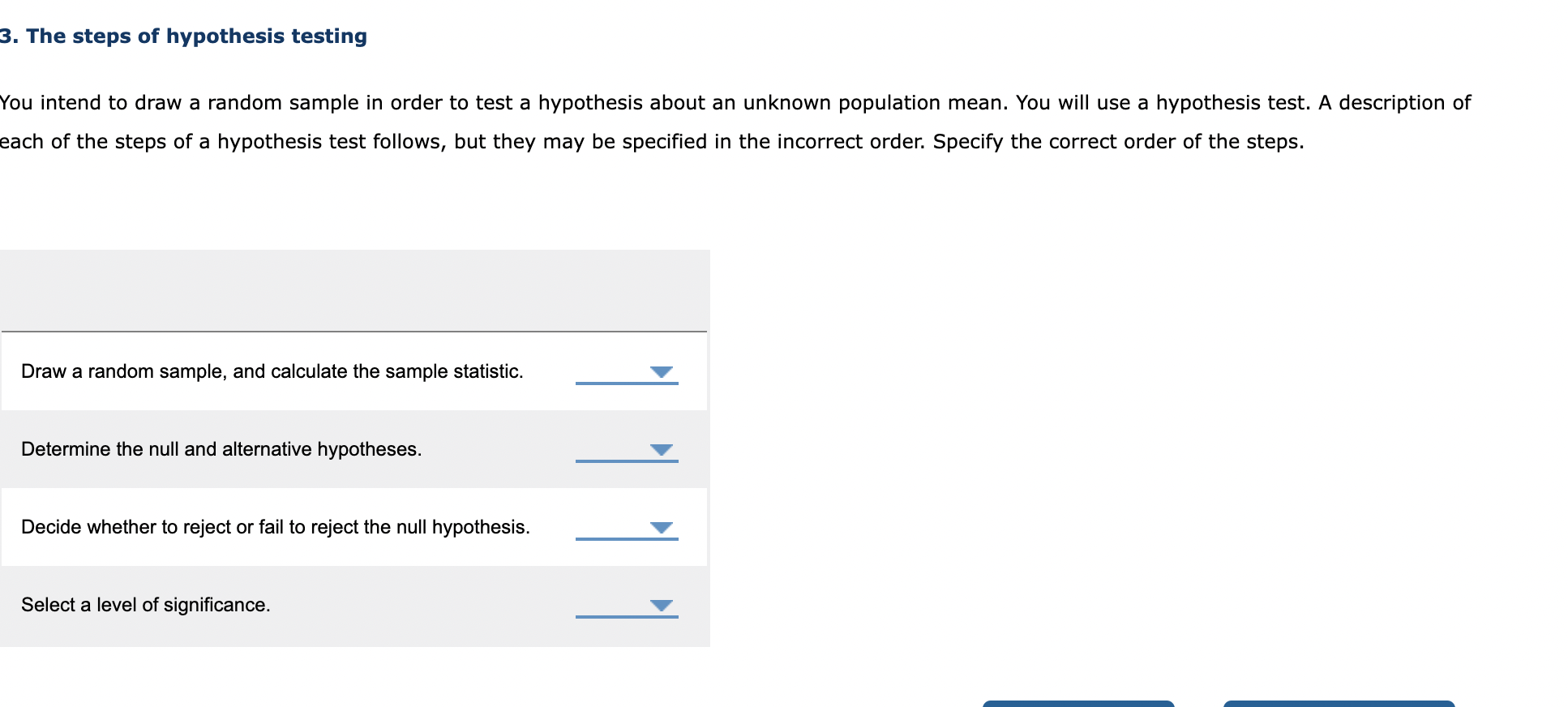 Solved 3. The steps of hypothesis testing You intend to draw | Chegg.com