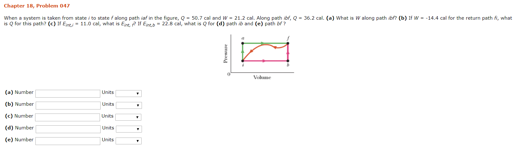 Solved Chapter 18, Problem 047 When a system is taken from | Chegg.com