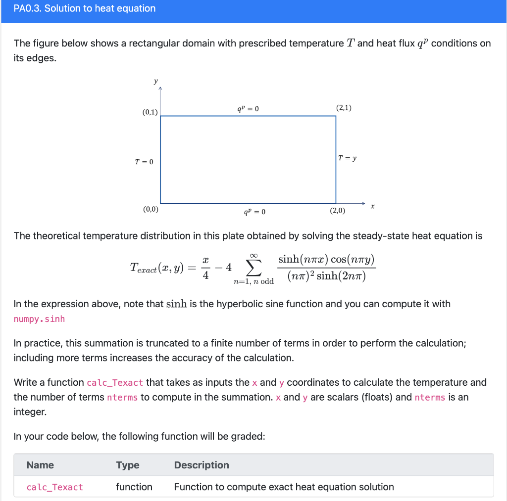Solved The figure below shows a rectangular domain with | Chegg.com