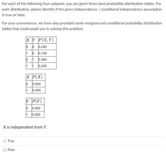 Solved For each of the following four subparts, you are | Chegg.com