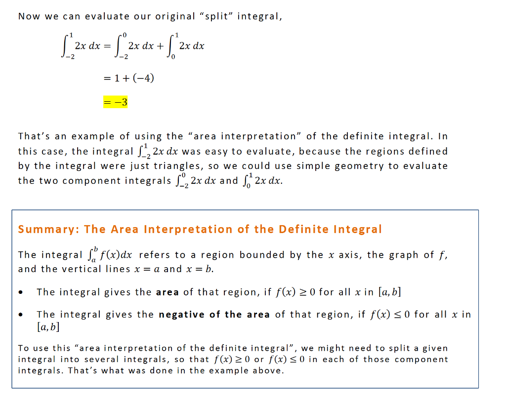 Solved Now we can evaluate our original "split" integral, | Chegg.com