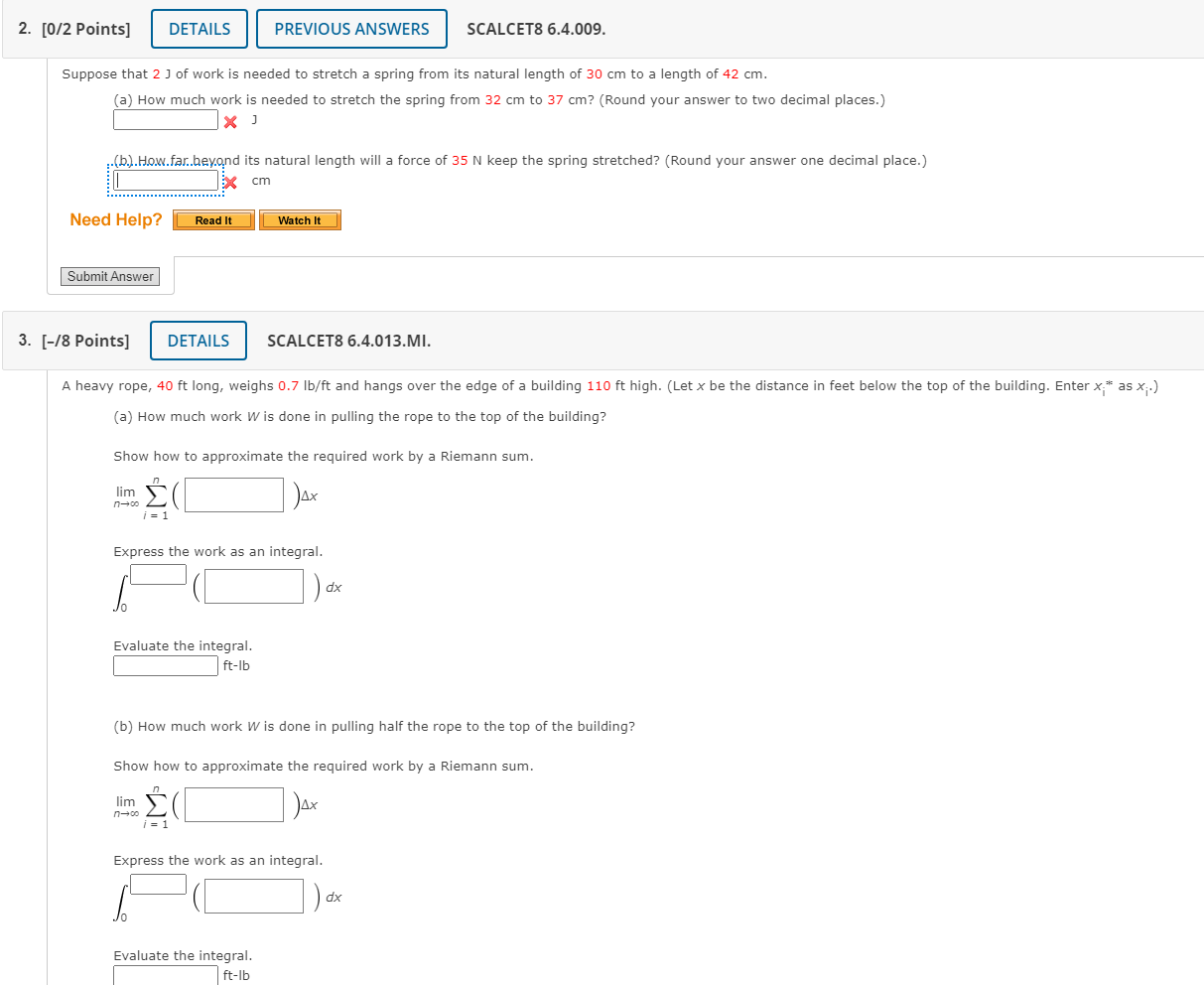 Solved 2. [0/2 Points] DETAILS PREVIOUS ANSWERS SCALCET8 | Chegg.com