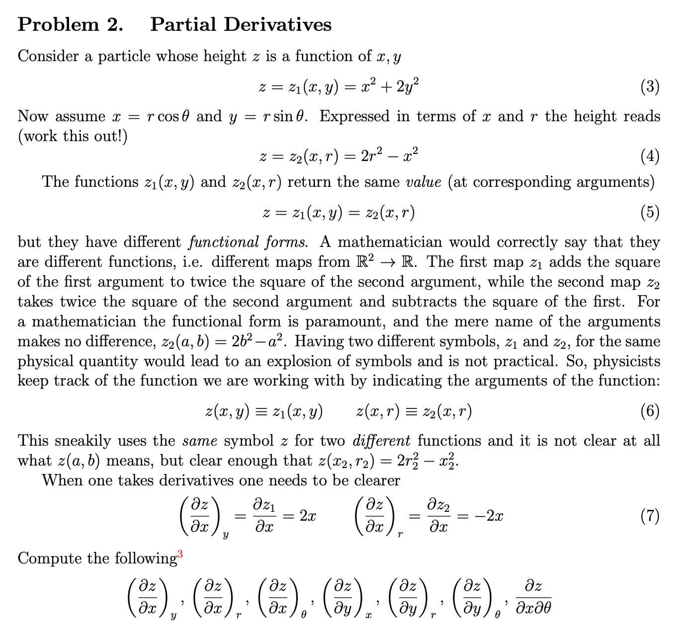Solved please assist with computing the partial derivatives | Chegg.com