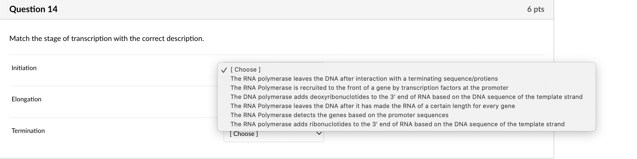 Solved each dropdown selections are the same for | Chegg.com