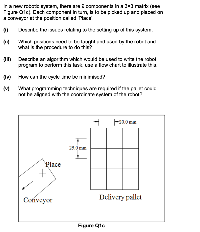Solved In a new robotic system, there are 9 components in a | Chegg.com
