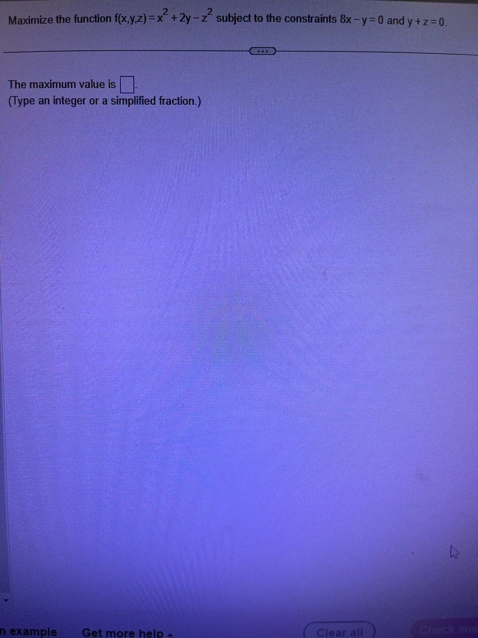 Solved Maximize The Function F X Y Z X2 2y−z2 Subject To